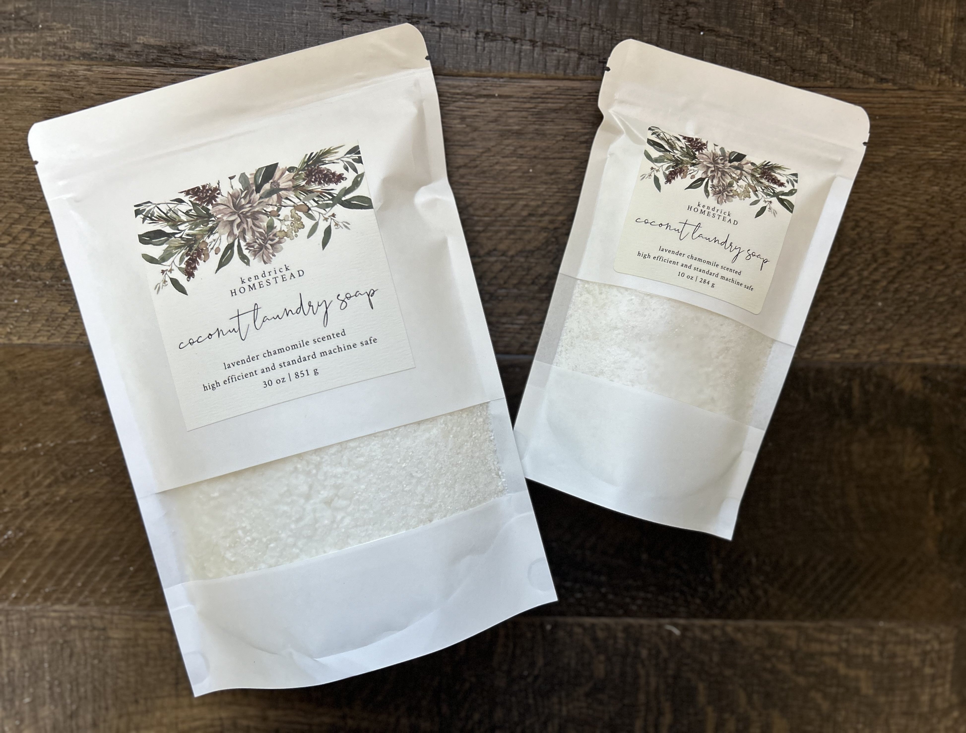 COCONUT LAUNDRY DETERGENT lavender chamomile scented – Kendrick Homestead